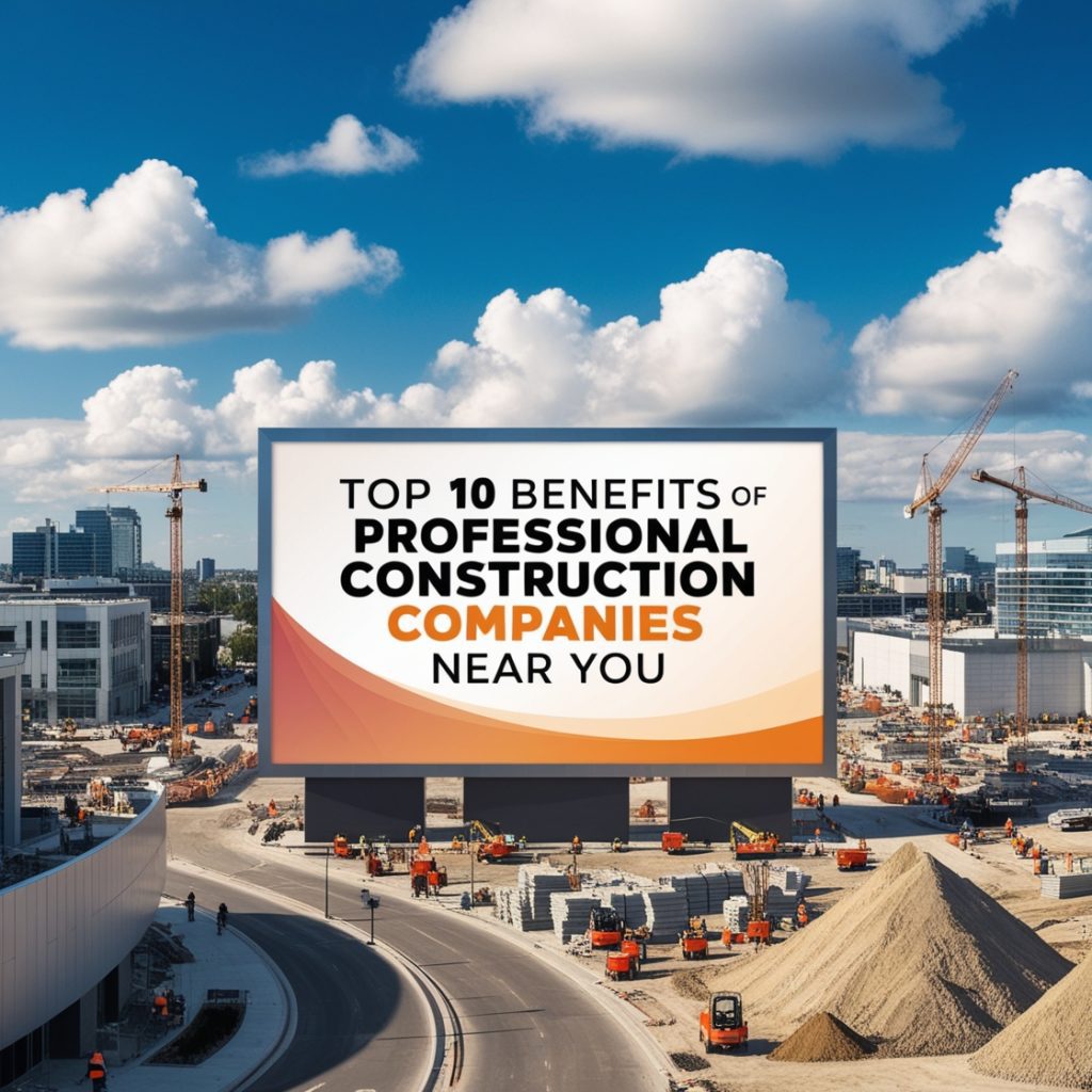 Top 10 Benefits of Hiring Professional Construction Companies Near You